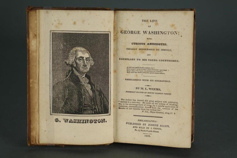 "Life of George Washington" by M. L. Weems, in Period Binding, 1832 at ...