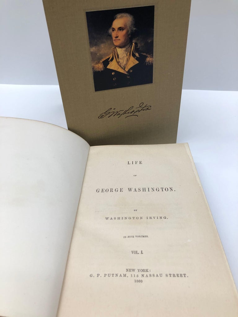 "Life of George Washington" by Washington Irving, Early Editions, 1857 ...
