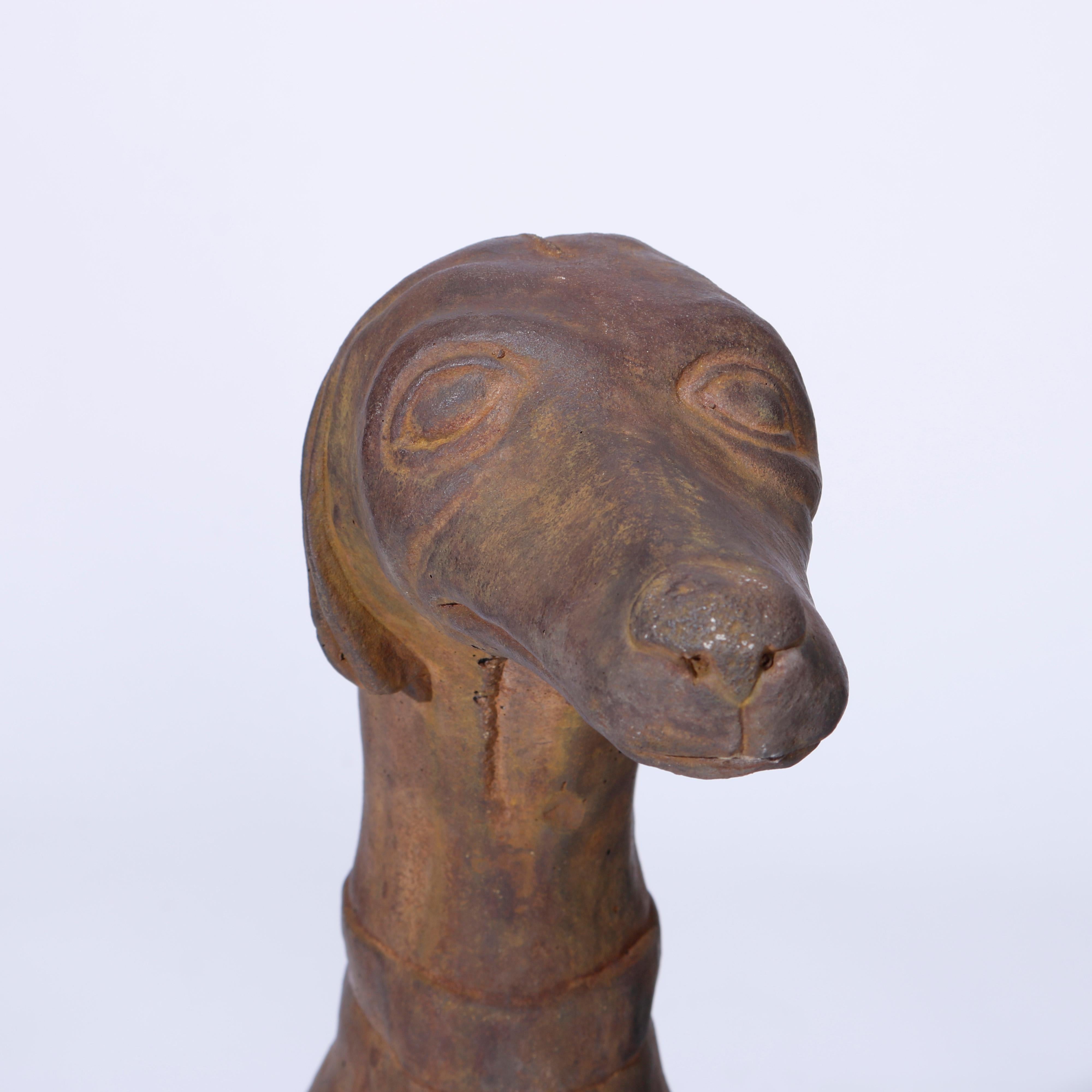Life Size Cast Hard Stone Whippet Garden Statues in Bronzed Finish ...