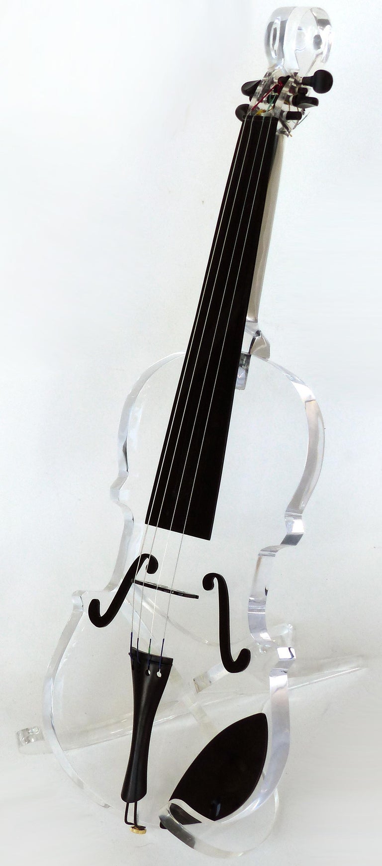 Custom Life-Size Lucite Violin Sculpture on Stand For Sale at 1stDibs ...
