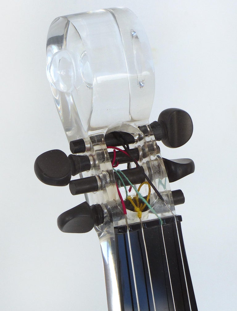 Custom Life-Size Lucite Violin Sculpture on Stand For Sale at 1stDibs ...