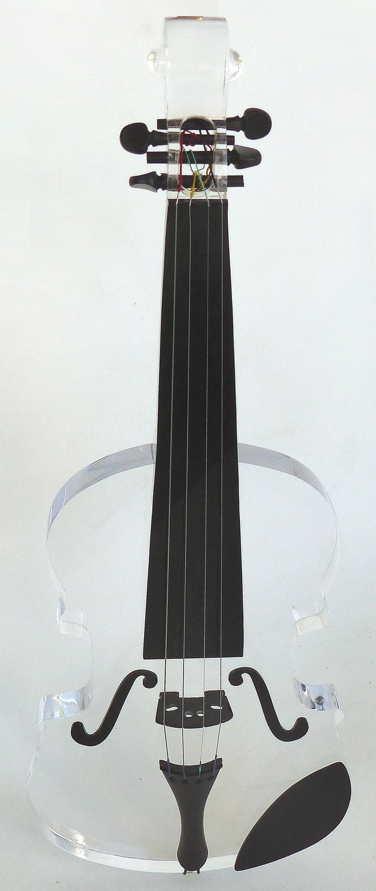 Custom Life-Size Lucite Violin Sculpture on Stand For Sale at 1stDibs ...