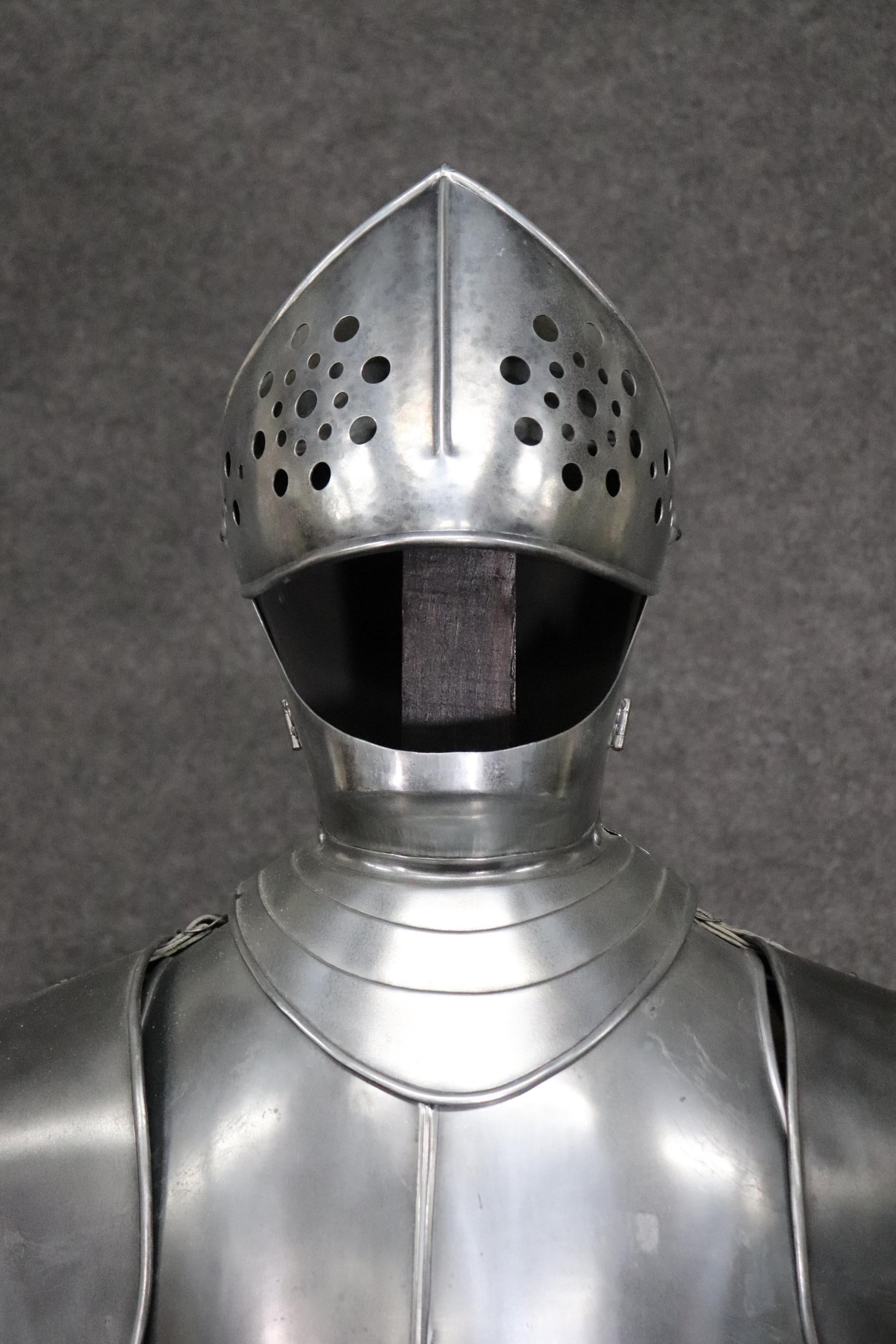 Life Size Metal Suit of Armor at 1stDibs | metal suit of armor, metal ...