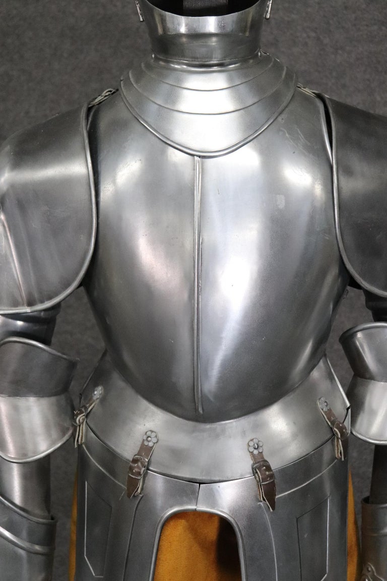 Life Size Metal Suit of Armor For Sale at 1stDibs