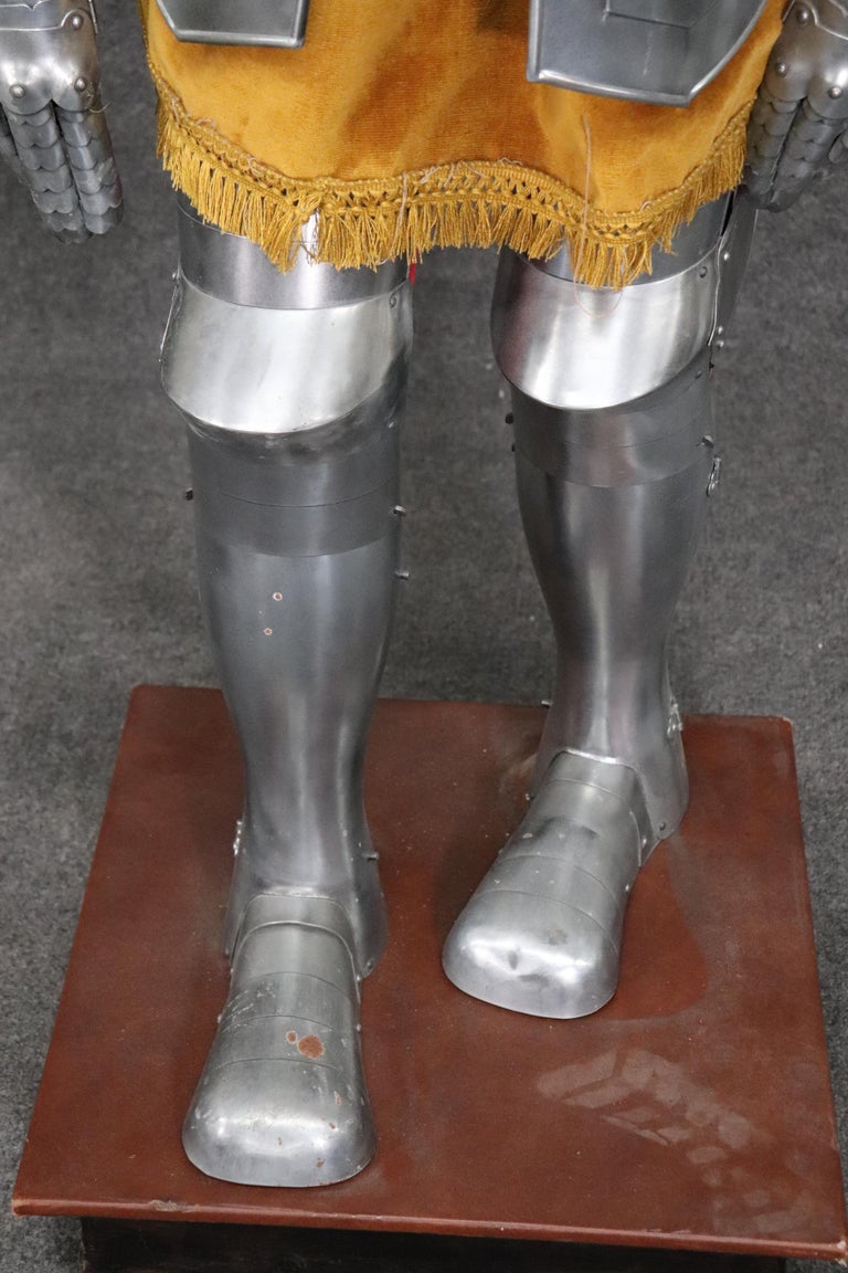Life Size Metal Suit of Armor For Sale at 1stDibs