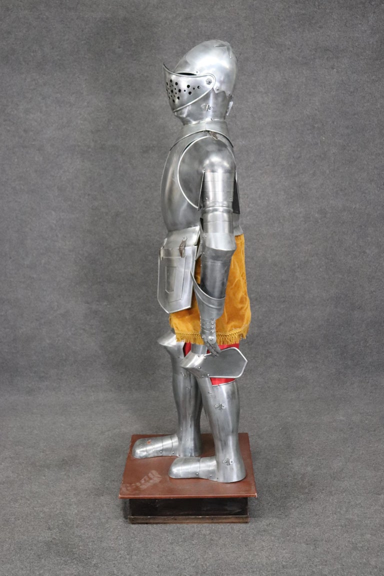 Life Size Metal Suit of Armor For Sale at 1stDibs