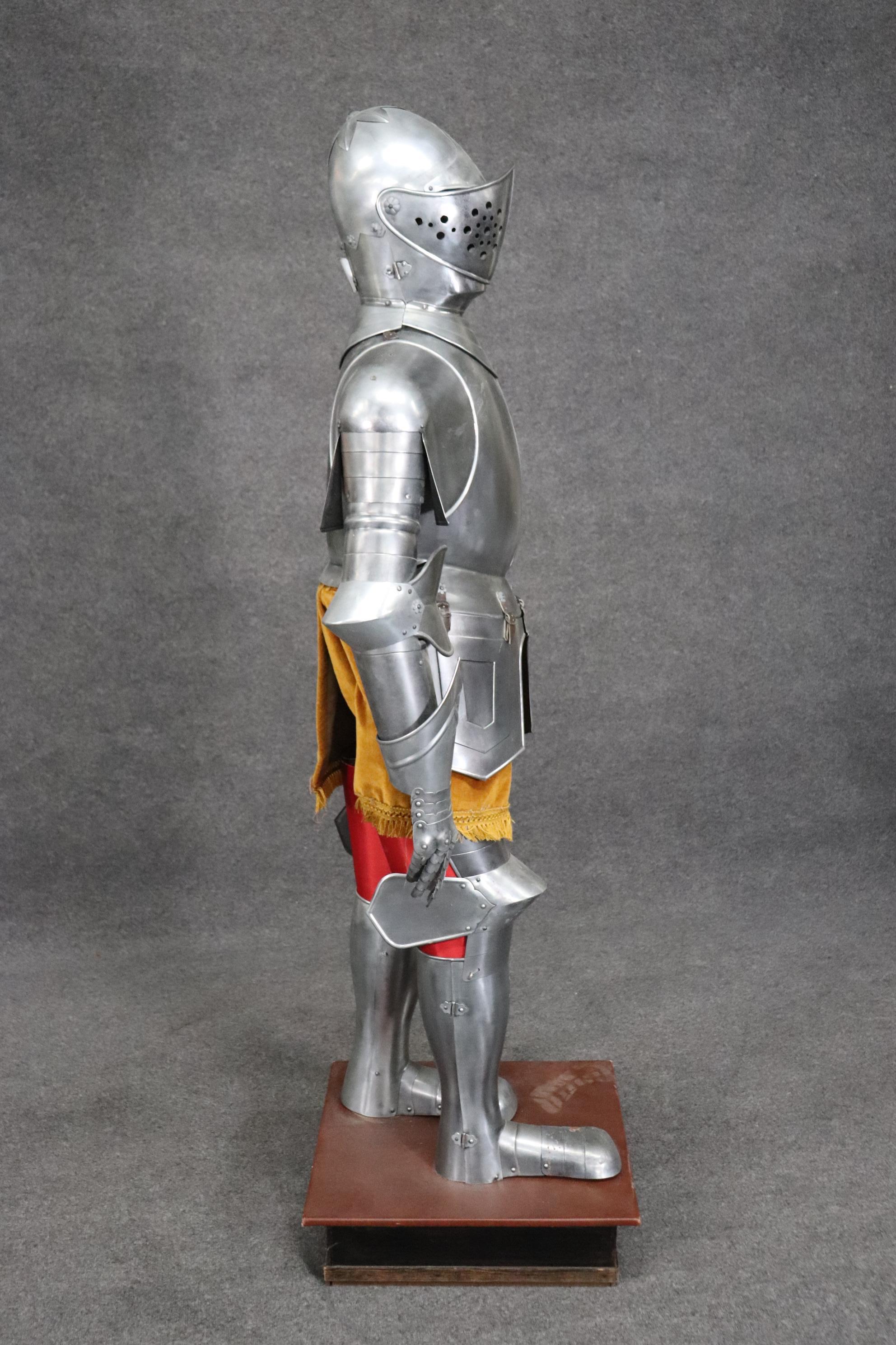 Life Size Metal Suit of Armor at 1stDibs | metal suit of armor, metal ...