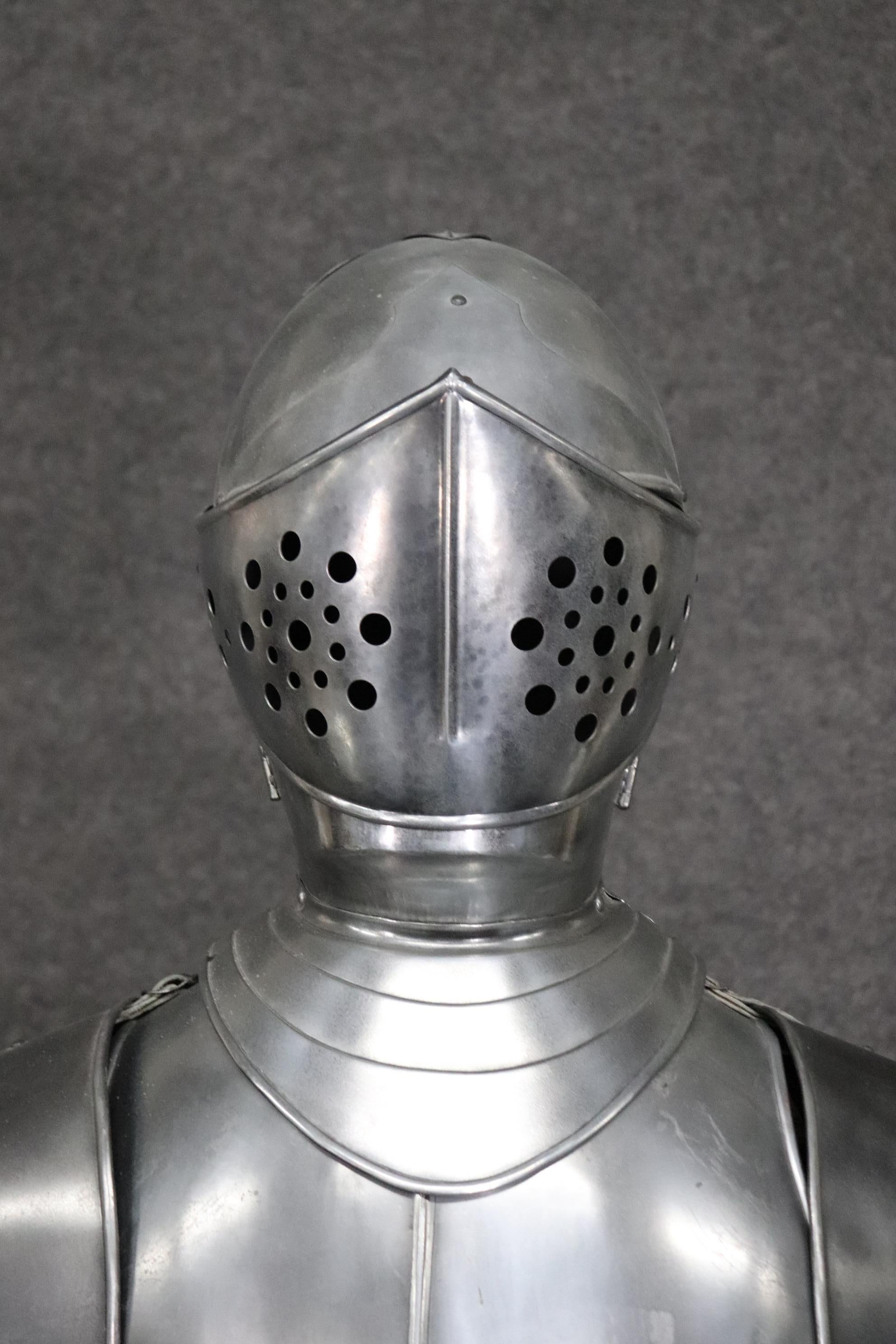 Life Size Metal Suit of Armor at 1stDibs | metal suit of armor, metal ...