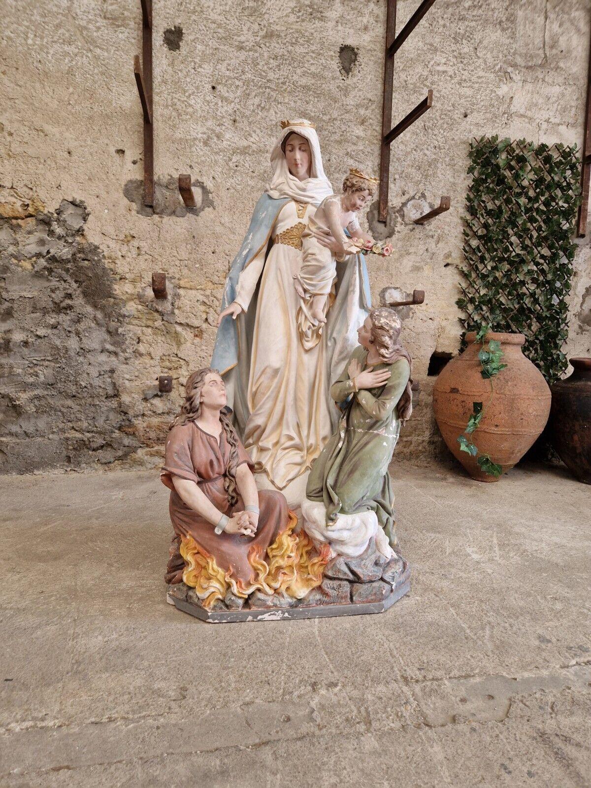 Life Size Religious Statue 19th Century Our Lady of Purgatory Church ...