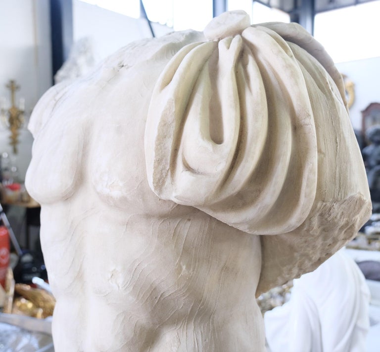 Life-size Roman Bust Statue, 20th Century For Sale at 1stDibs