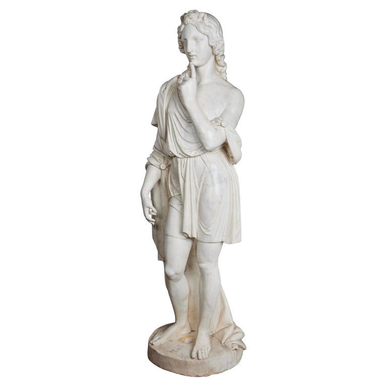 Life Size Roman Marble Figure For Sale at 1stDibs