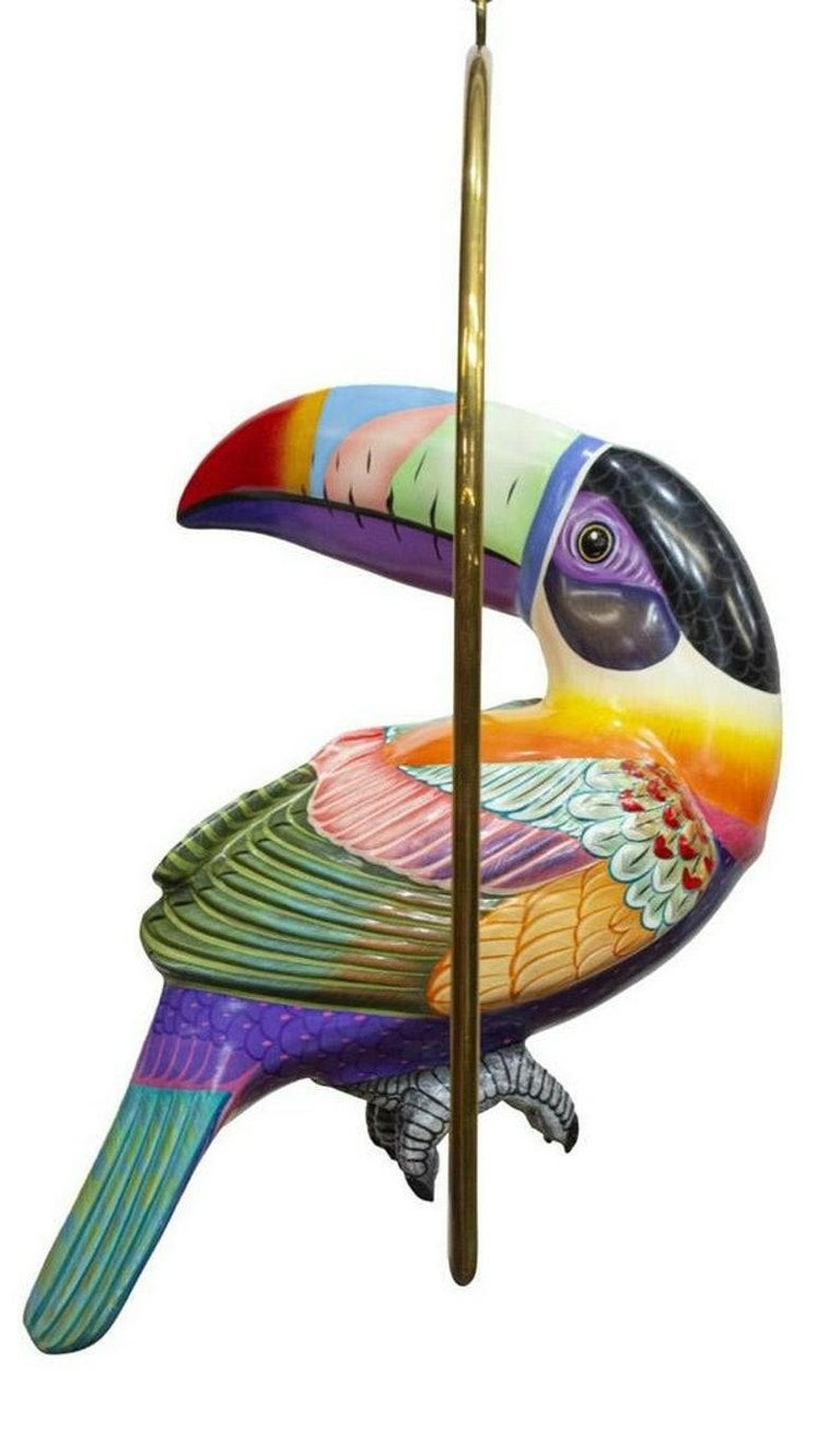 Life Size Sergio Bustamante Signed Papier-Mâché Toucan Sculpture at 1stDibs