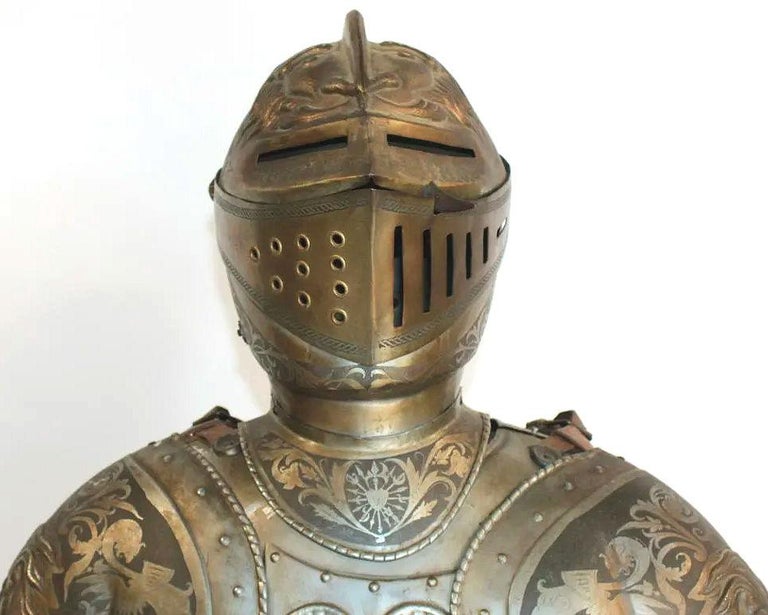 Life Size Spanish Toledo Ware Suit of Armour of Carlos V For Sale at ...