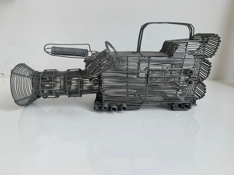 Life-Size Wire Camcorder Sculpture at 1stDibs