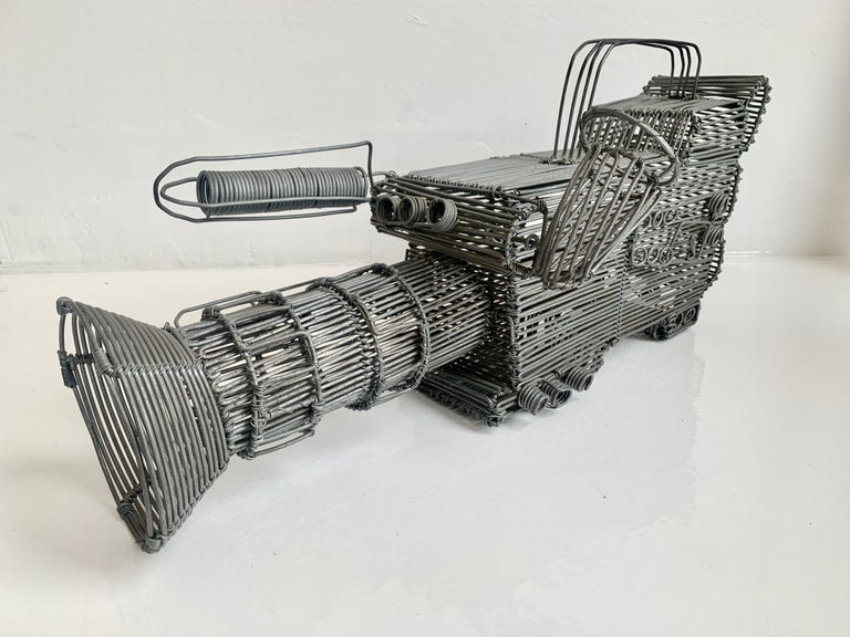 Life-Size Wire Camcorder Sculpture at 1stDibs
