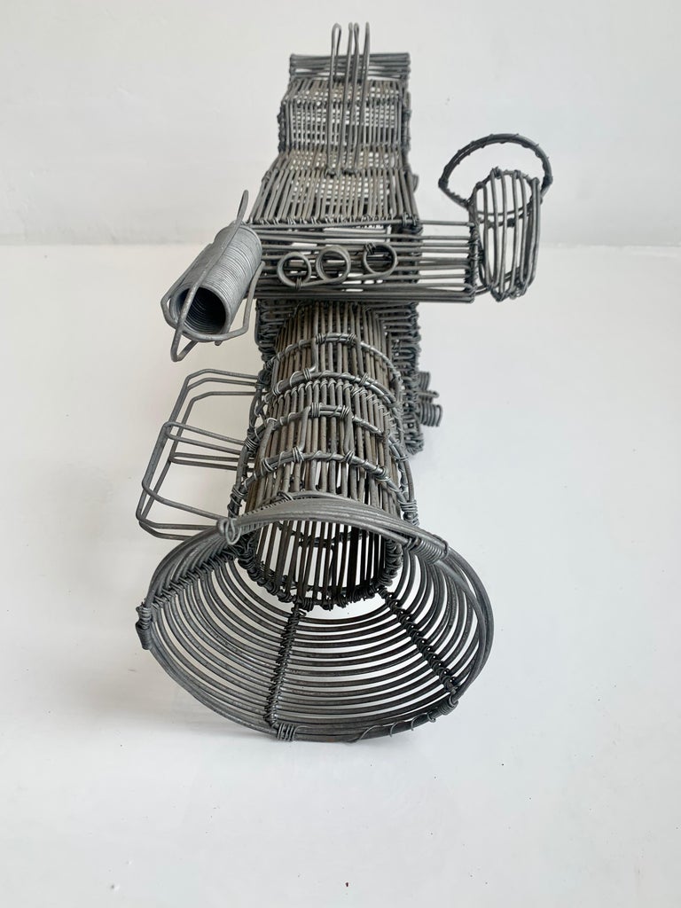 Life-Size Wire Camcorder Sculpture at 1stDibs
