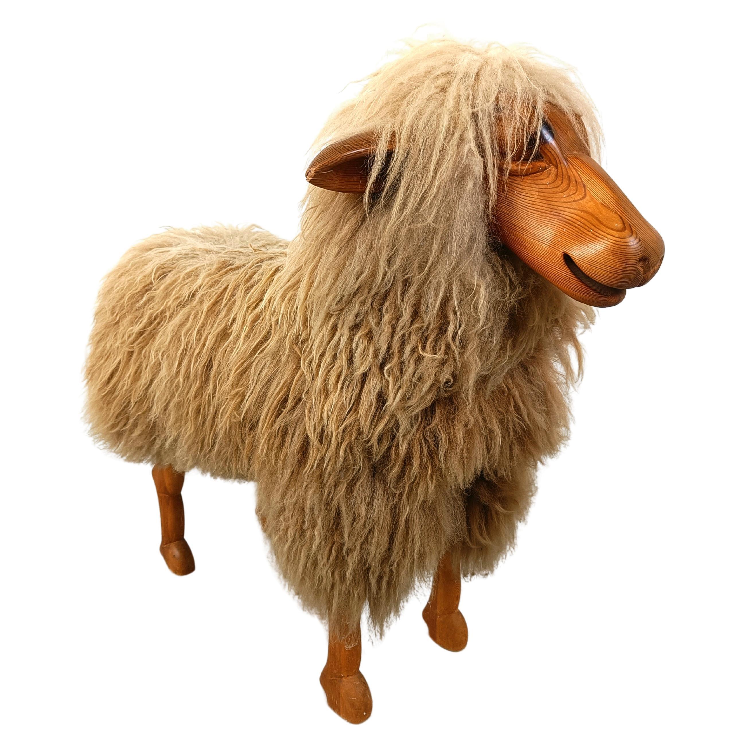 Life-Sized Fiberglass Sheep For Sale at 1stDibs | life size fibreglass ...
