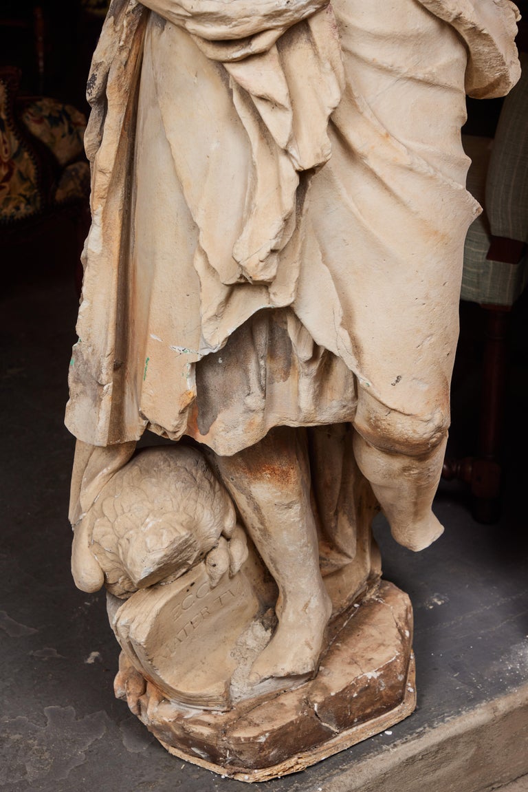 Life Sized Renaissance Era Marble Figure For Sale at 1stDibs