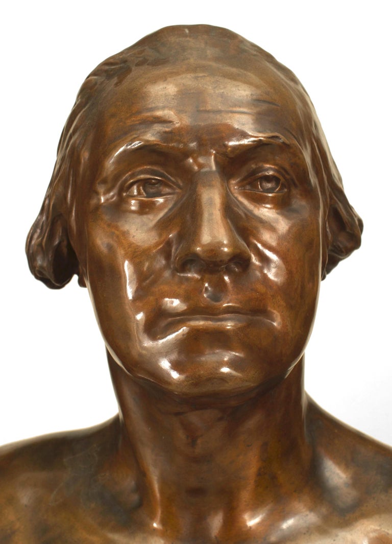 Lifesize Bronze Bust Of George Washington For Sale At 1stdibs