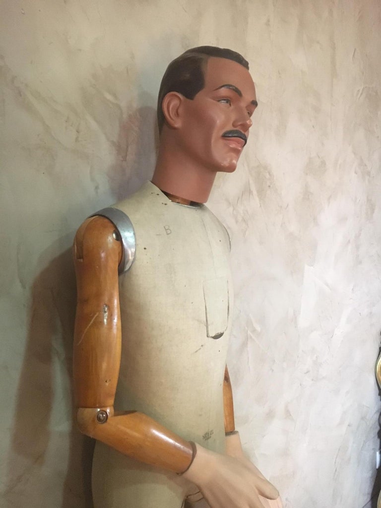 Lifesize French Siegel Paris Plaster Mannequin, 1930s at 1stDibs