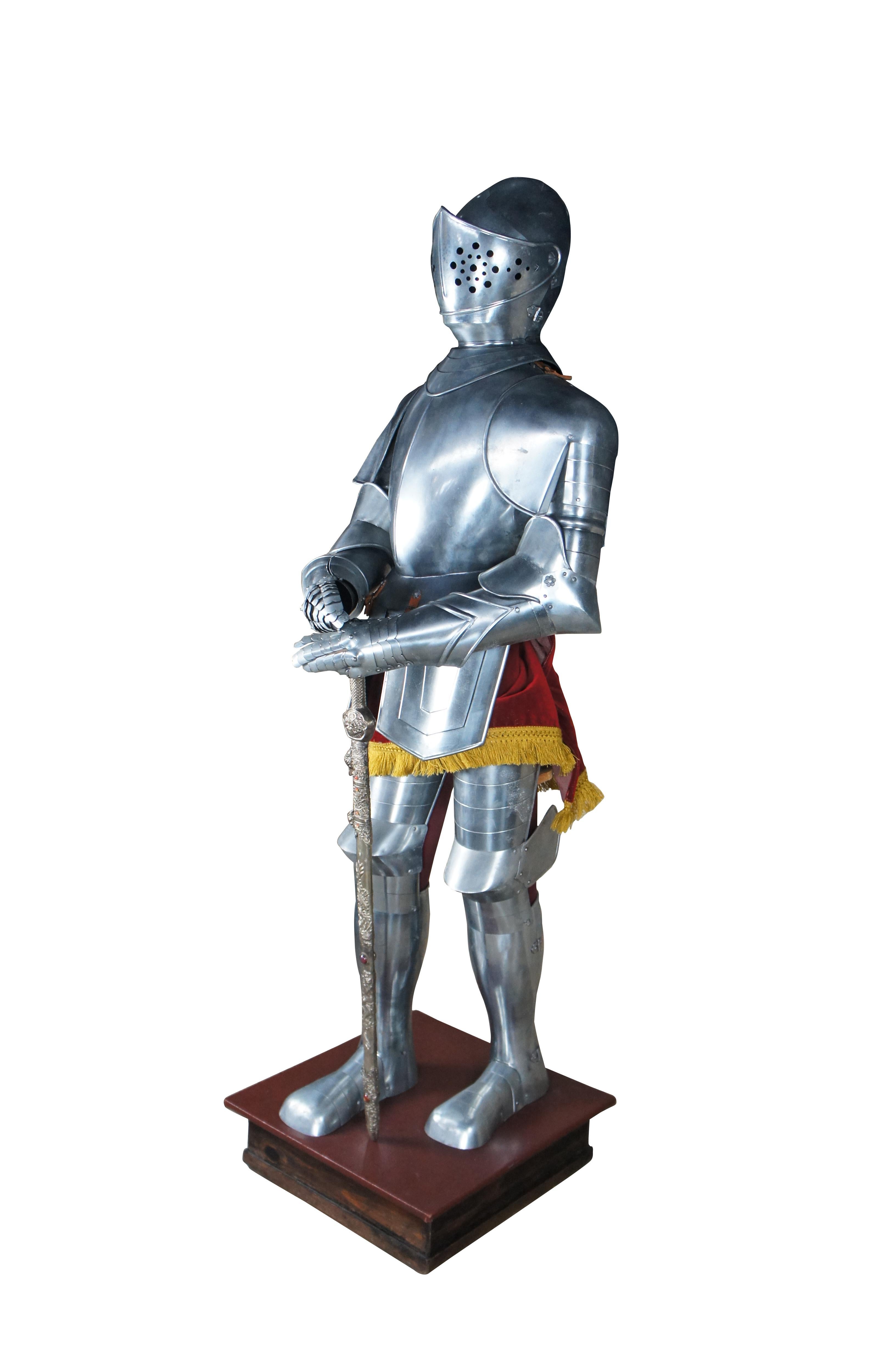 Lifesize Spanish 16th Century Style Medieval Suit Armor Knight Statue ...