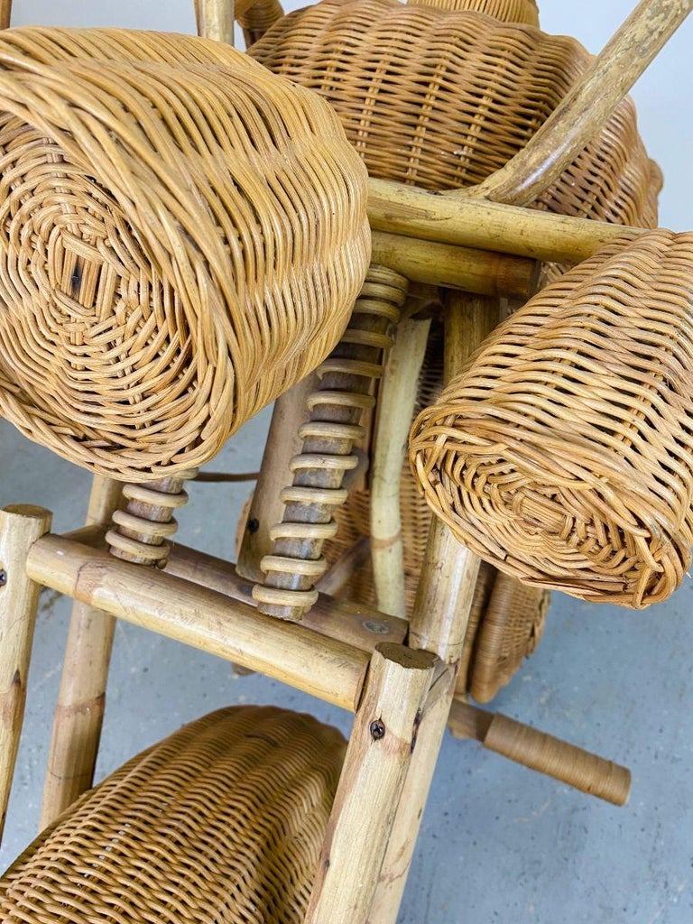 Lifesize Woven Rattan Motorcycle at 1stDibs