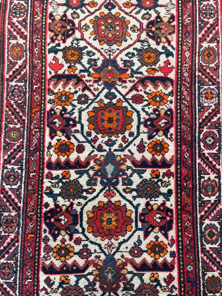 Light and Airy Antique Runner with Eggshell, Ivory and Beige Colors and ...