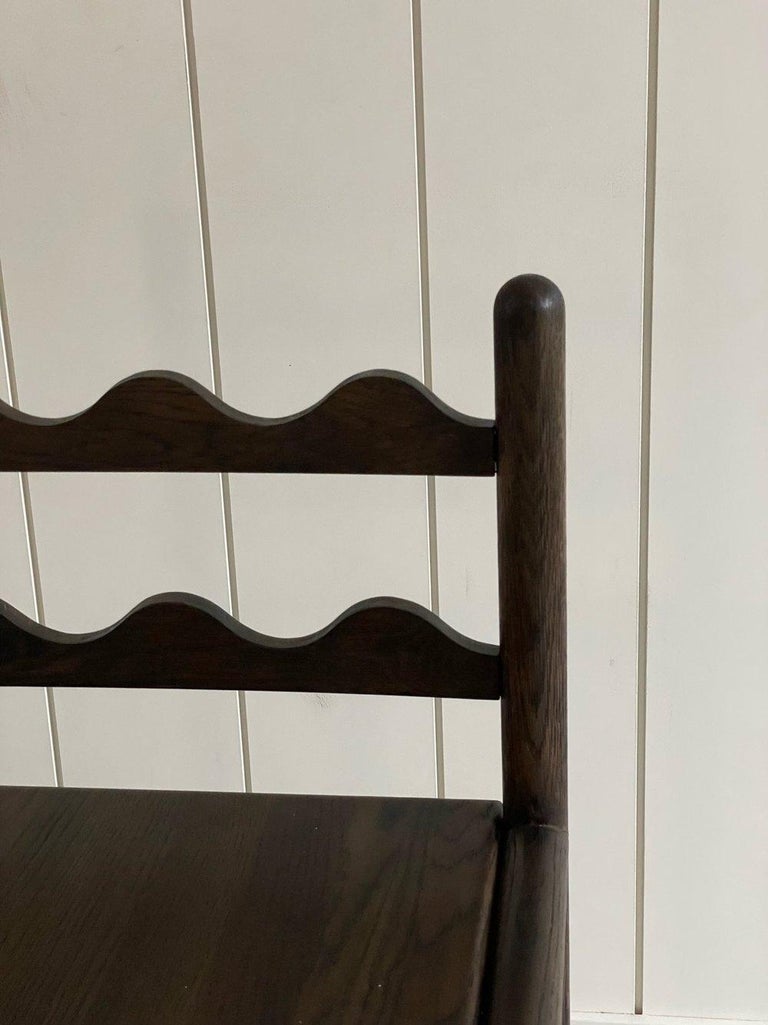 Light and Dwell Frankie Wave Scalloped Counter Stool For Sale at 1stDibs