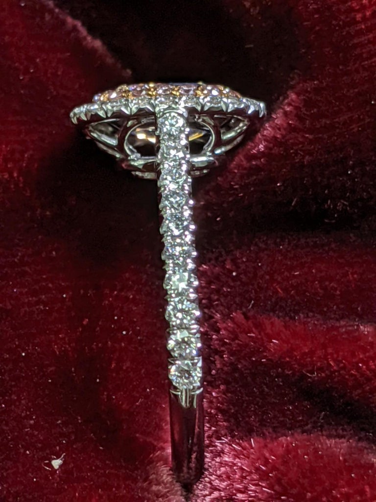 Light Blue Diamond Engagement or Anniversary Ring GIA at 1stDibs