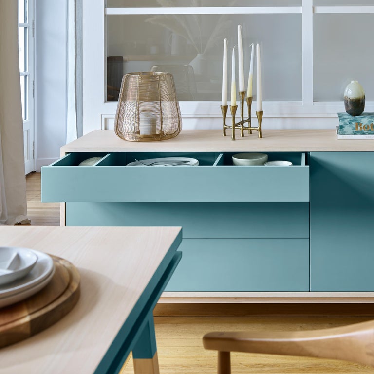 Light Blue sideboard, scandinavian design Eric Gizard, Paris + 10 other ...