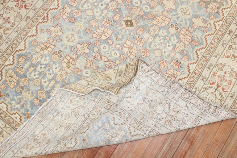 Light Blue Persian Malayer Rug For Sale at 1stDibs