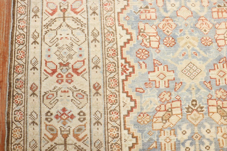 Light Blue Persian Malayer Rug For Sale at 1stDibs
