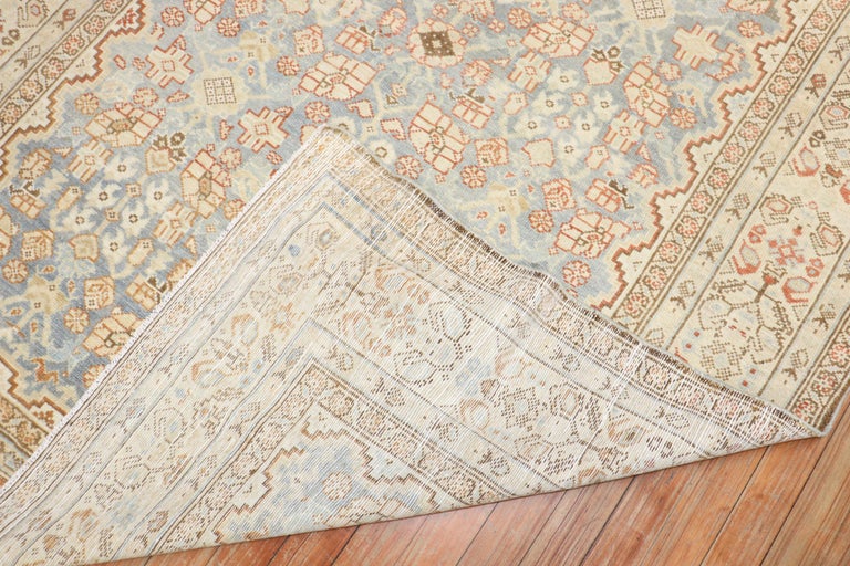 Light Blue Persian Malayer Rug For Sale at 1stDibs