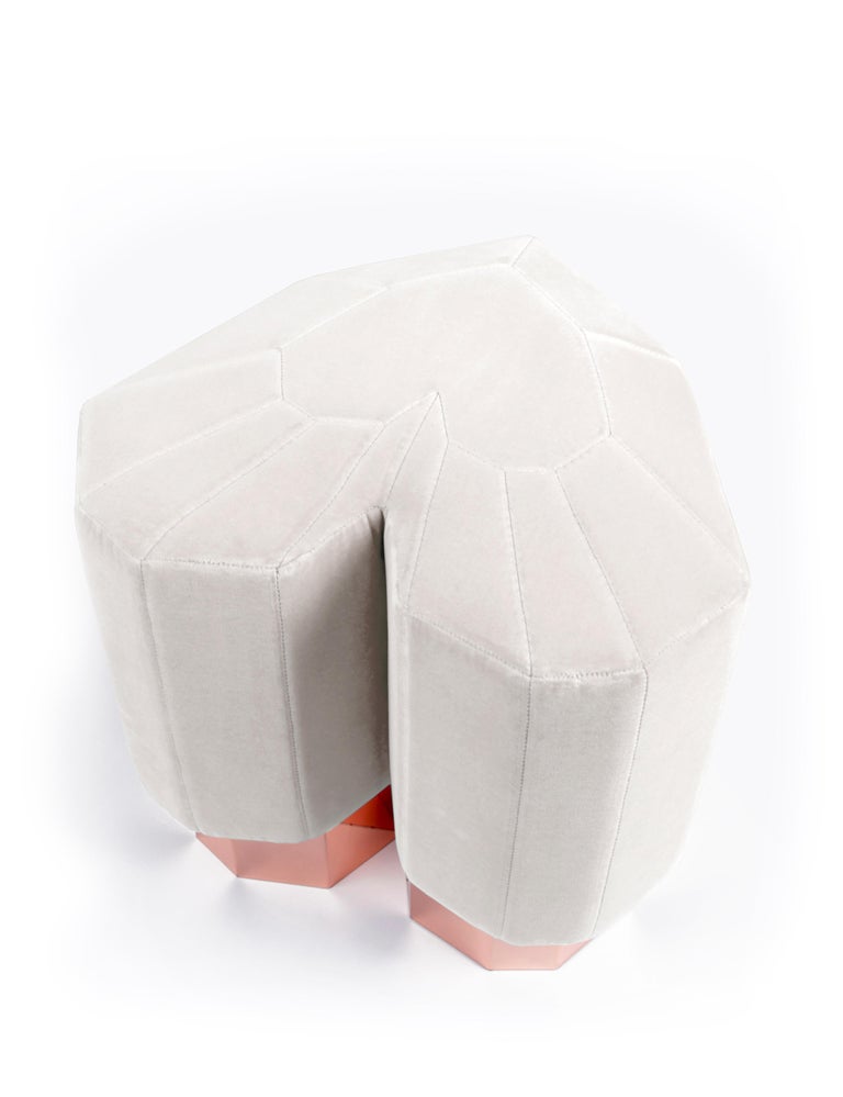 Light Blue Queen Heart Stool by Royal Stranger at 1stDibs