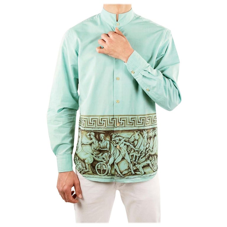 Light green ancient romans shirt NWOT For Sale at 1stDibs