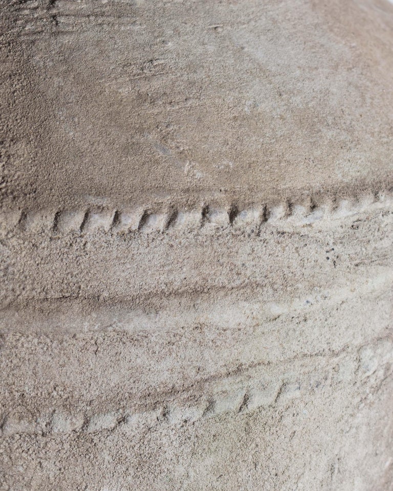 Light Grey Terracotta Pot For Sale at 1stDibs