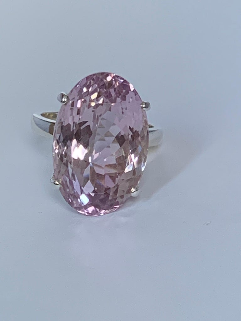 Light Pink Amethyst Ring Set in Sterling Silver at 1stDibs | pink ...