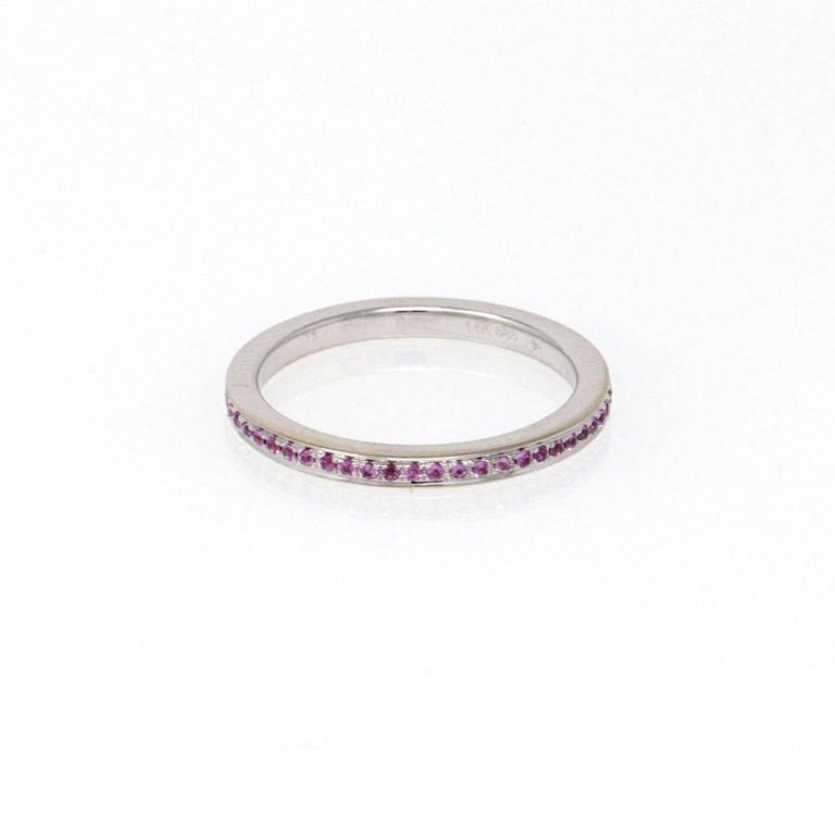 Light Pink Sapphire Eternity For Sale at 1stDibs
