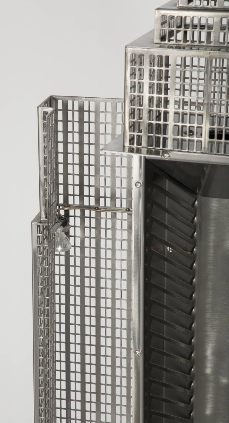 Lighted Steel Sculpture of the Empire State Building at 1stDibs