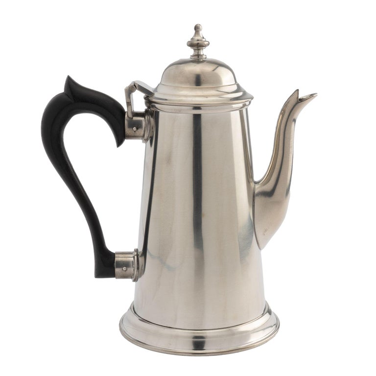 Lighthouse Form Pewter Coffee Pot with Hinged Lid by Kirk-Stieff, 1979 ...
