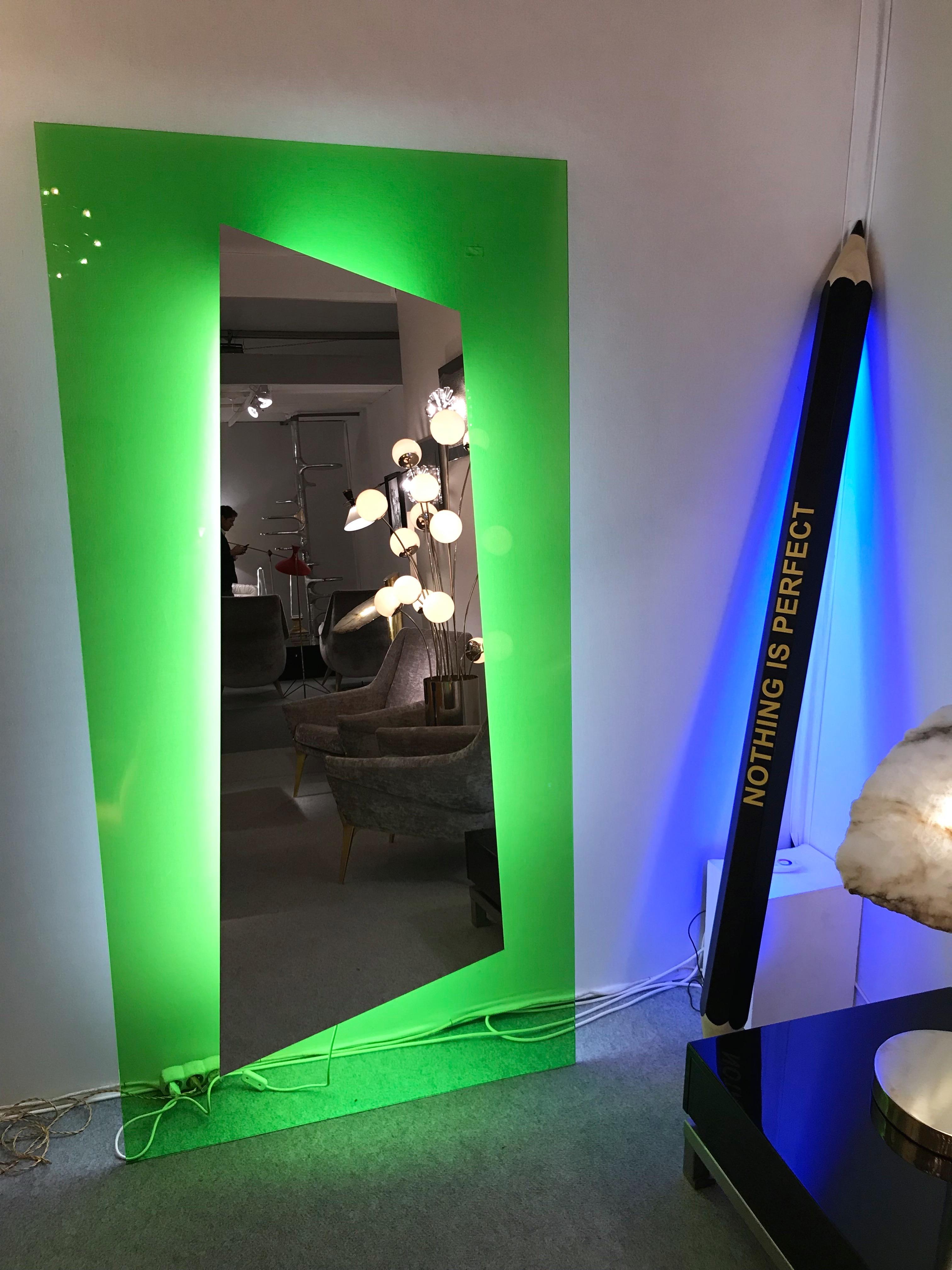 Lightning Mirror by Nanda Vigo for Glass Italia, Italy, 2008 at 1stDibs