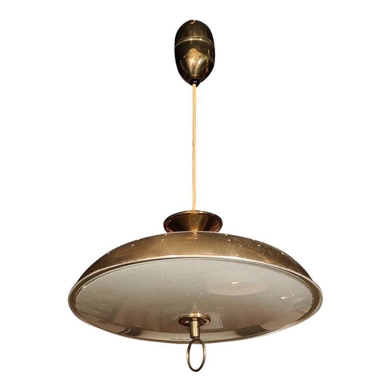 Lightolier Adjustable Height Brass Light Fixture at 1stDibs ...