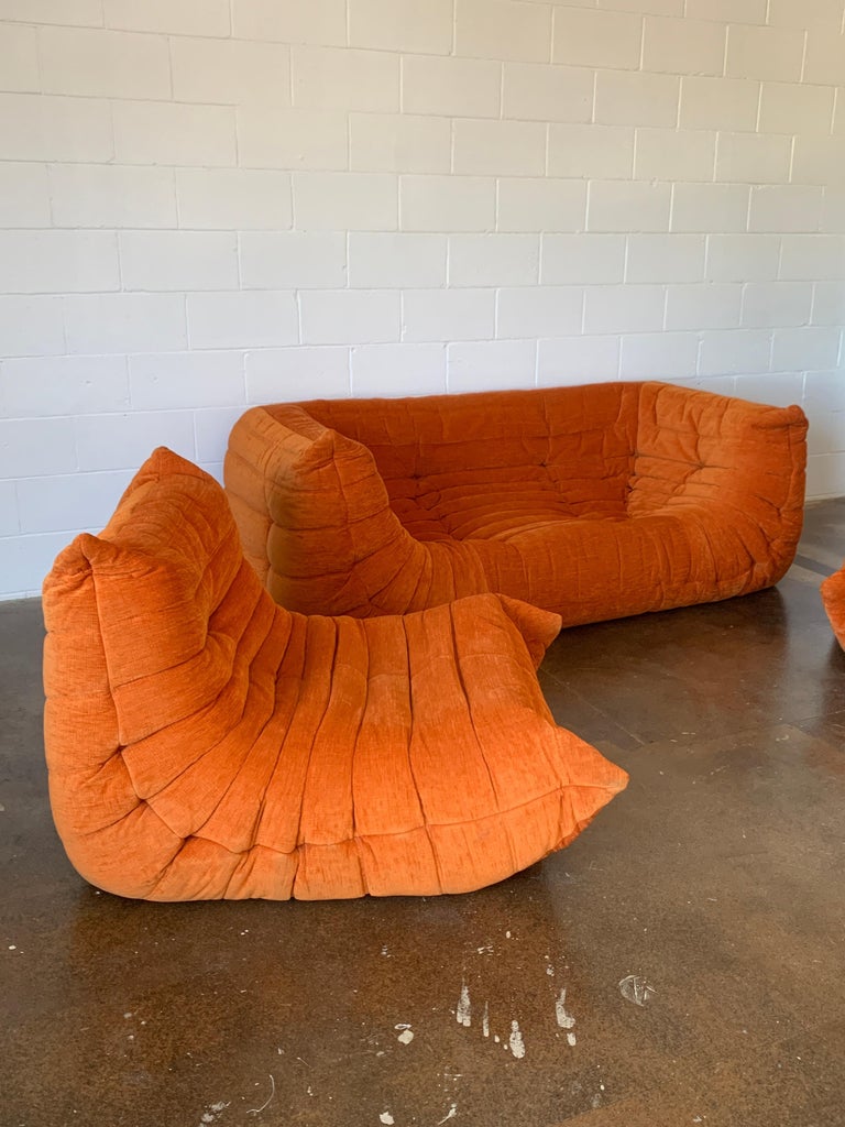 Ligne Rose Classic Togo Set in Velvet by Micheal Ducaroy at 1stDibs