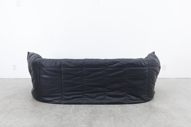 Ligne Roset Brigantin Sofa by Michel Ducaroy in Navy Blue at 1stDibs