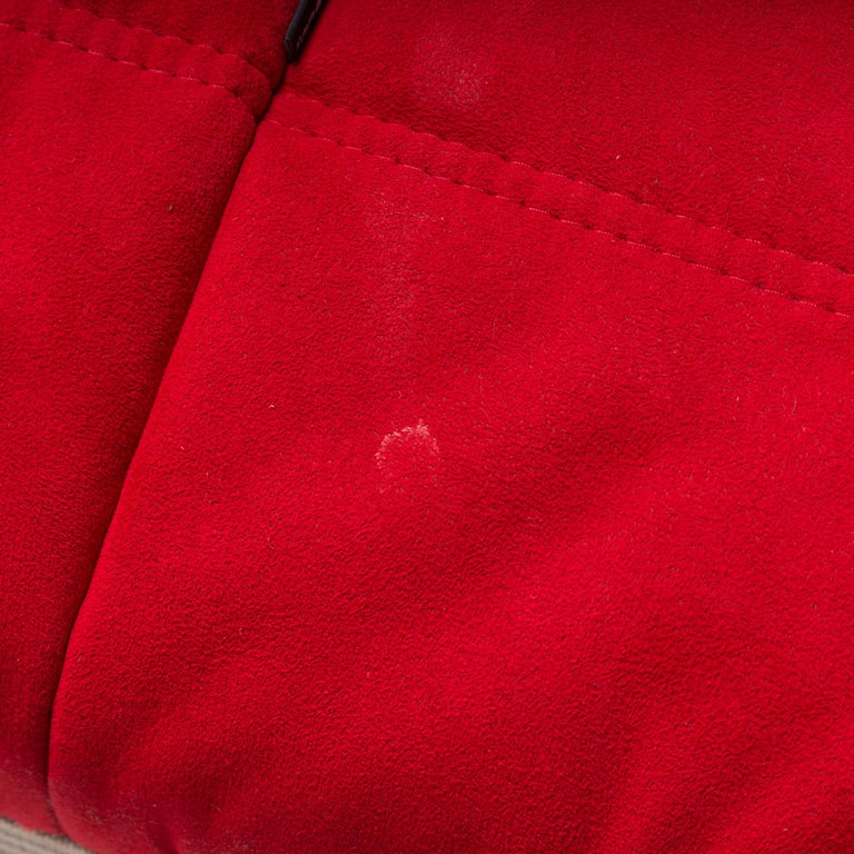 Ligne Roset by Michel Ducaroy Togo Red Modular Sofa, Set of 4 at 1stDibs