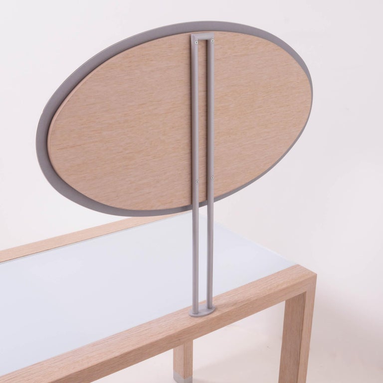 Ligne Roset by Peter Maly Lumeo White Dressing Table with Mirror at 1stDibs