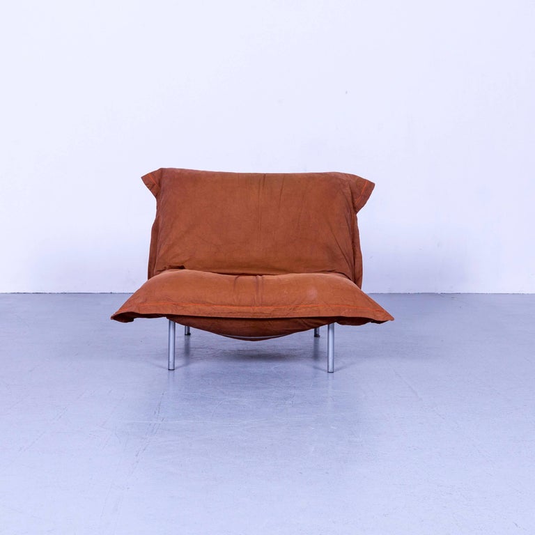 Ligne Roset Calin Fabric Chair Brown One-Seat Couch at 1stDibs