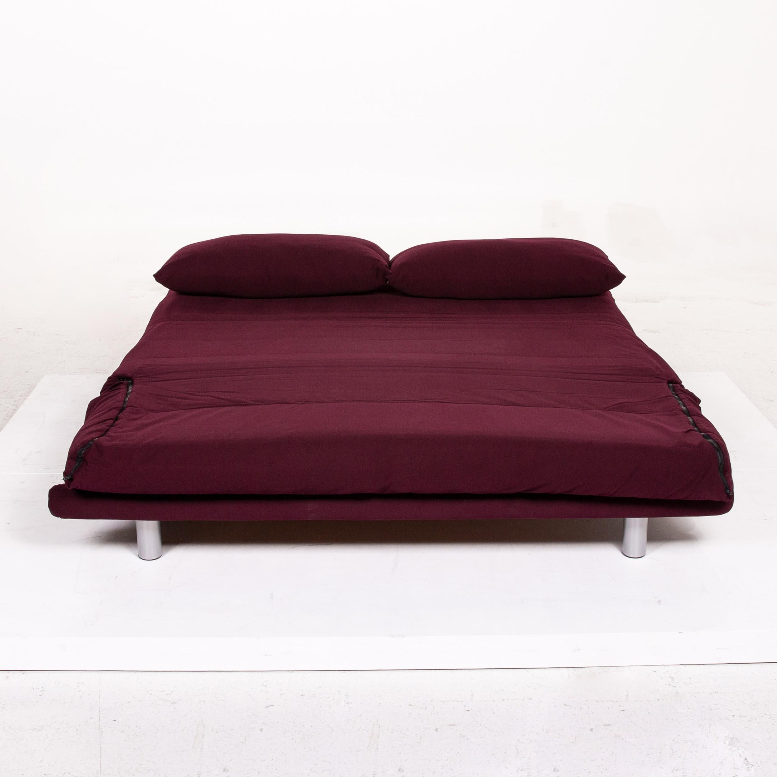 Ligne Roset Multy Fabric Sofa Bed Purple Sofa Sleep Function Couch at ...