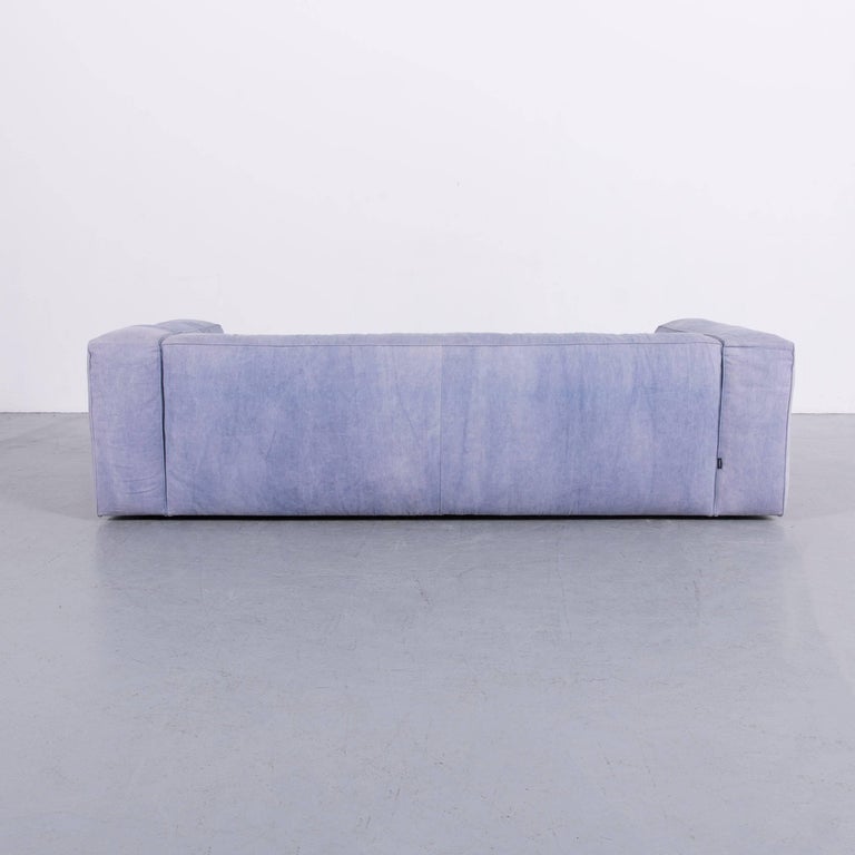 Ligne Roset Nils Designer Fabric Sofa Stonewash Blue at 1stDibs