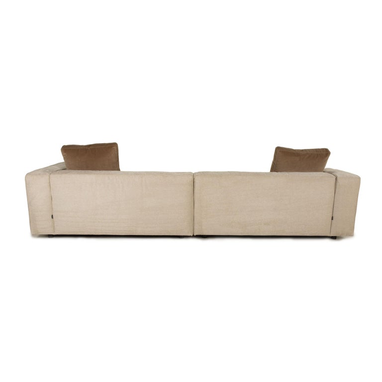Ligne Roset Nils Fabric Sofa Set Cream 1x Four-Seat 1x Stool at 1stDibs